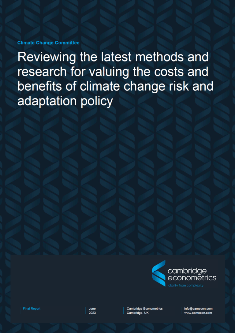 Inception reports - UK Climate Risk